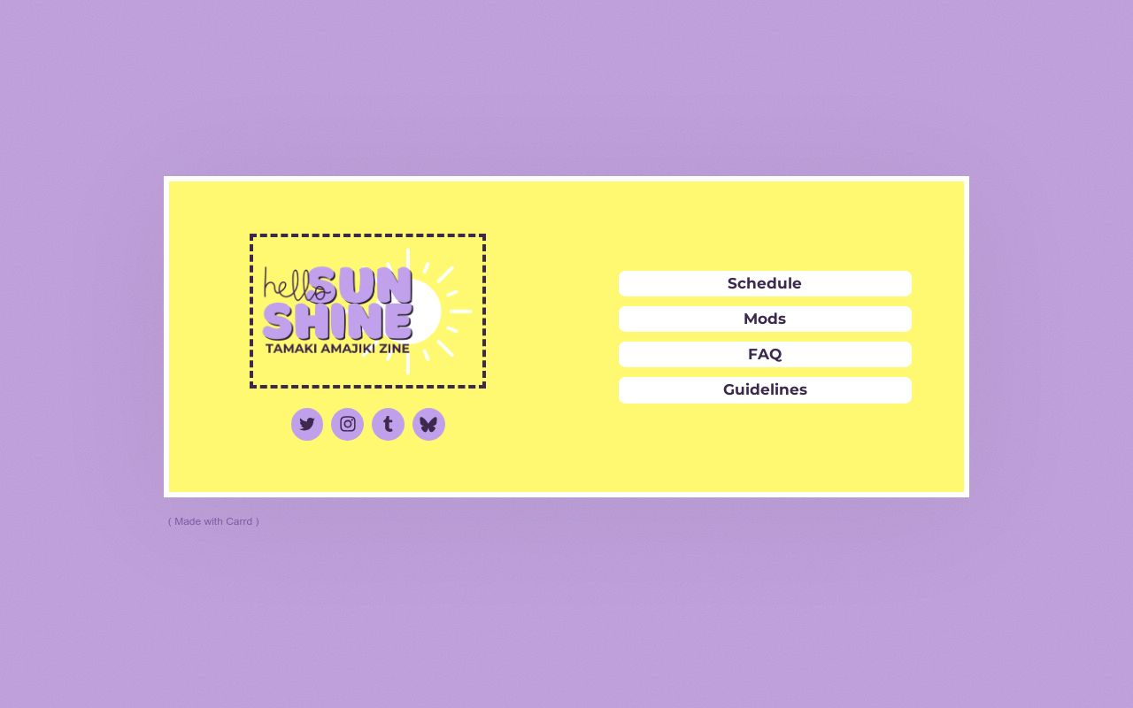 Hello Sunshine: Tamaki Zine